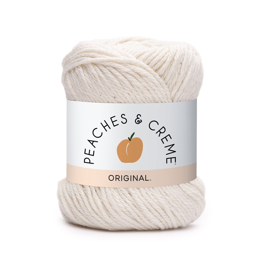 Peaches and Cream Cotton Yarn in Ecru Color, off White Color - Etsy
