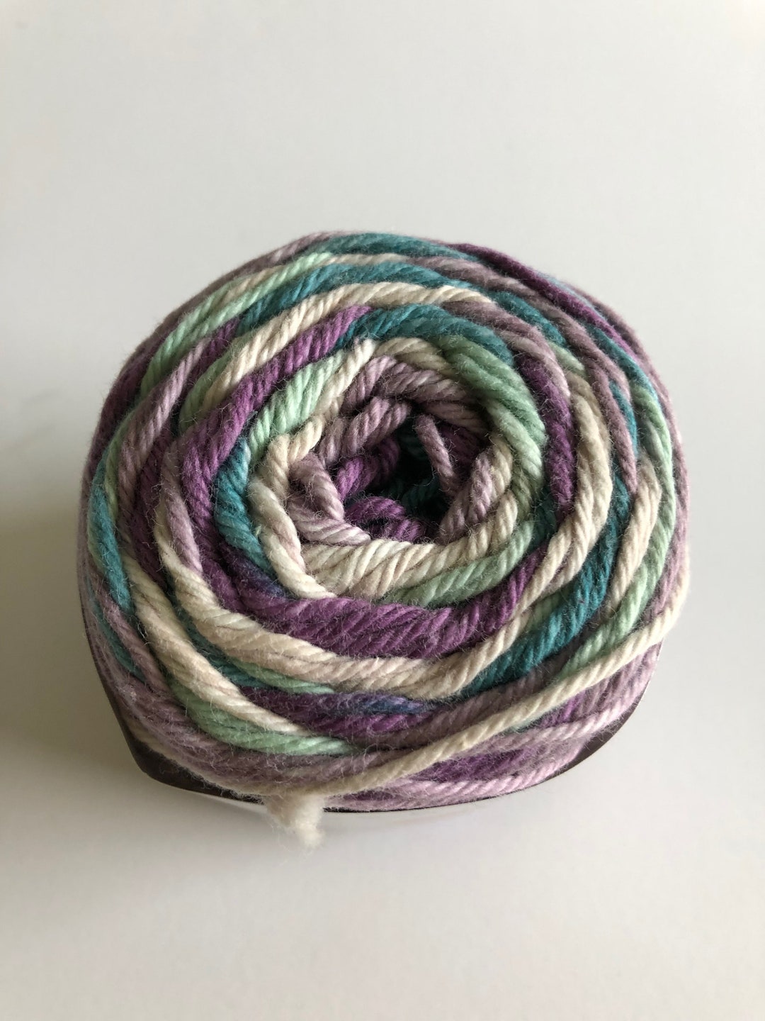 Lavender Meadow Cotton Yarn. Cotton Yarn in Shades of Purple and Green ...