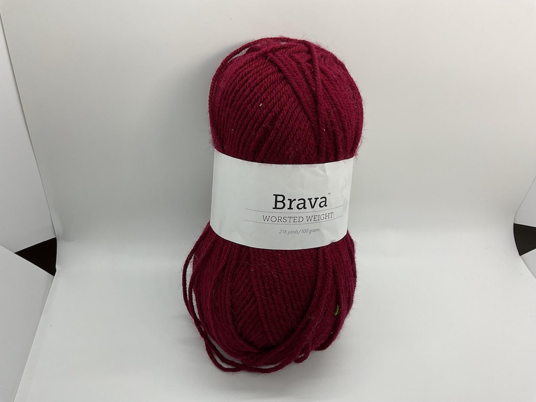 Knit Picks Brava Worsted in Wine Color, Burgundy Acrylic Yarn - Etsy