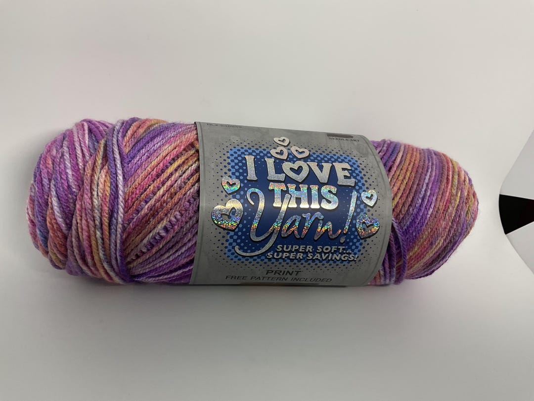 I Love This Yarn in Shocking Violet Print Color, Blend of Gorgeous ...