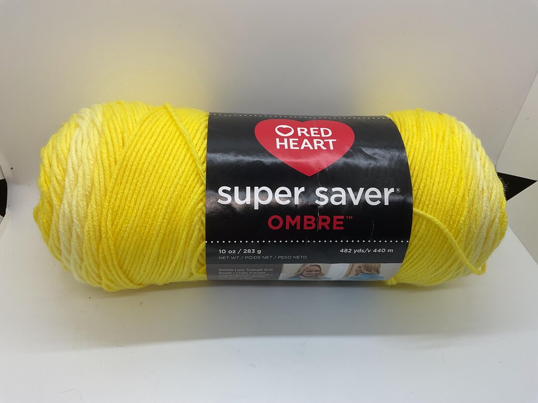 Red Heart Yarn Stripes in Sunny Color, Red Heart Super Saver in ...