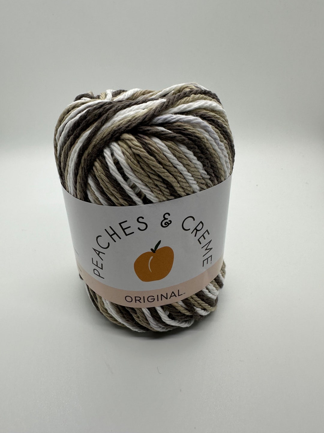 Peaches and Cream Cotton Yarn in Chocolate Ombre Color, Variegated ...