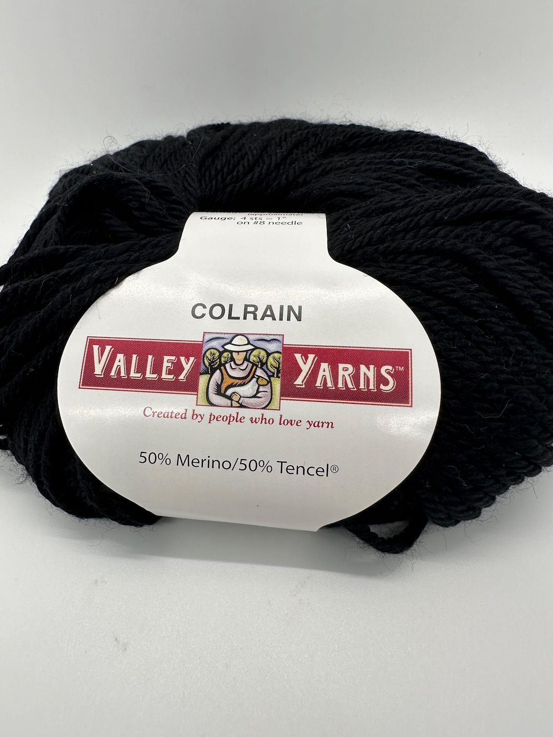 Colrain From Valley Rain Yarns in Black, Black Wool Yarn - Etsy