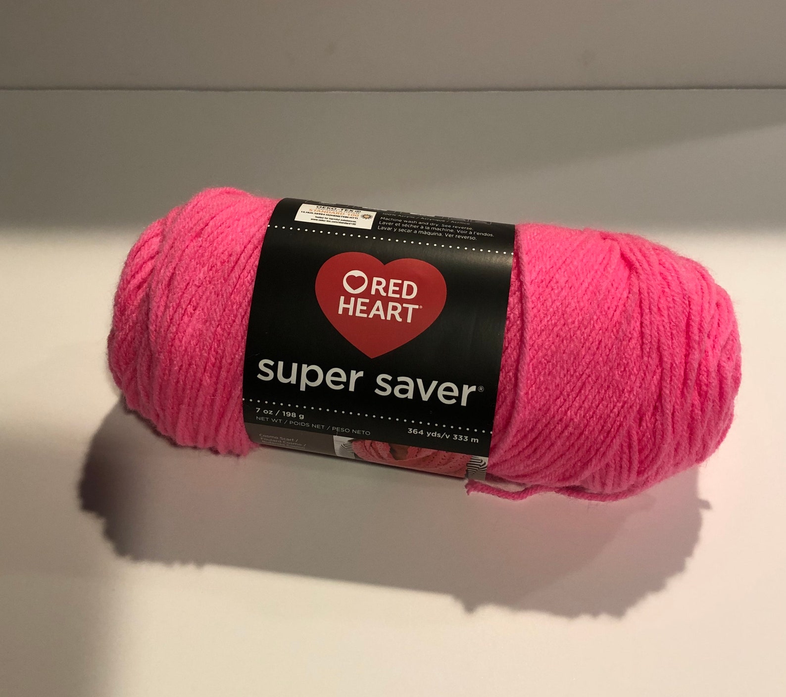 Red Heart Yarn in Pretty'N Pink Red Heart Super Saver in | Etsy