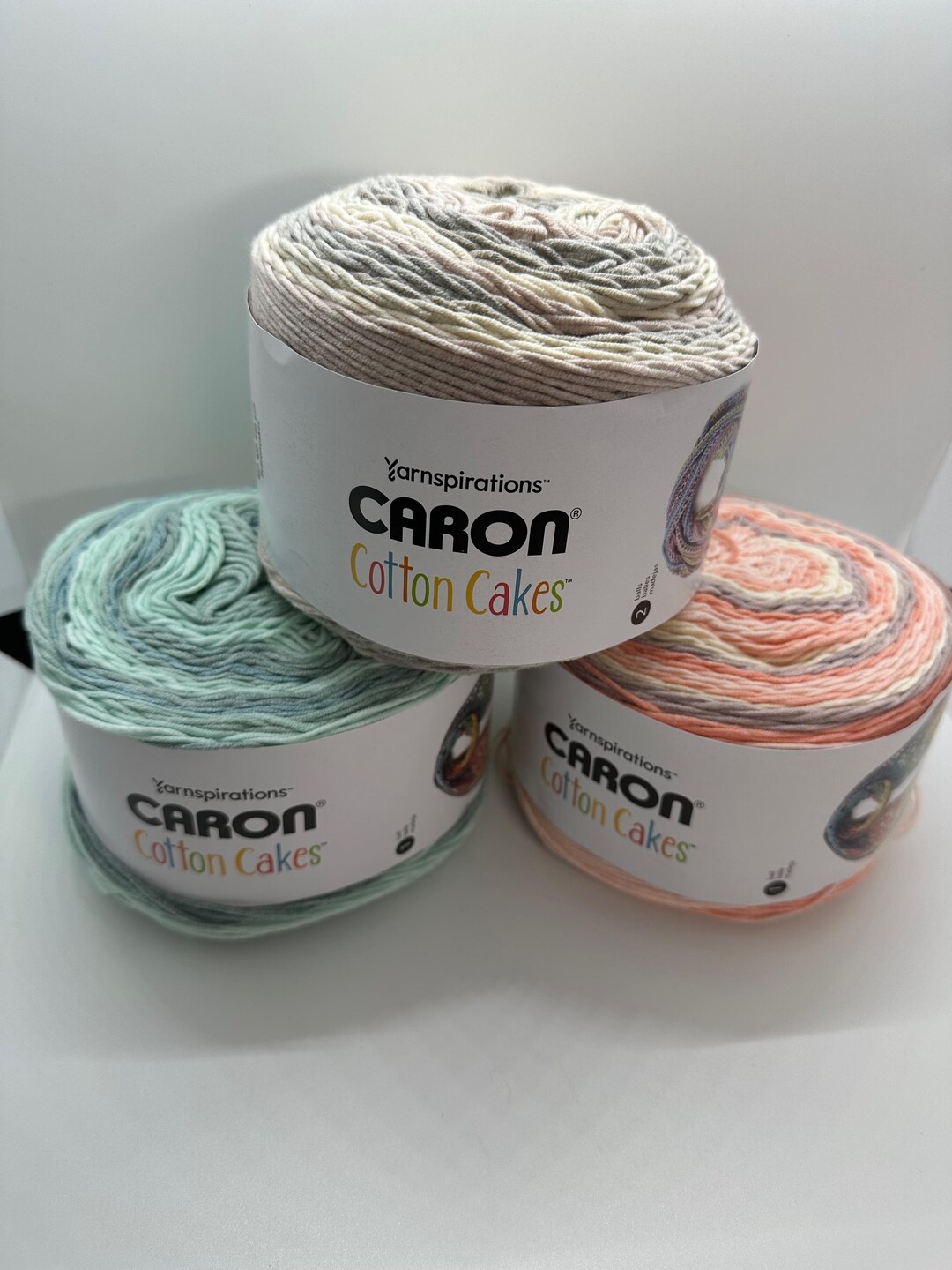 Caron Cotton Cakes Yarn in 3 Colors to Choose From. - Etsy