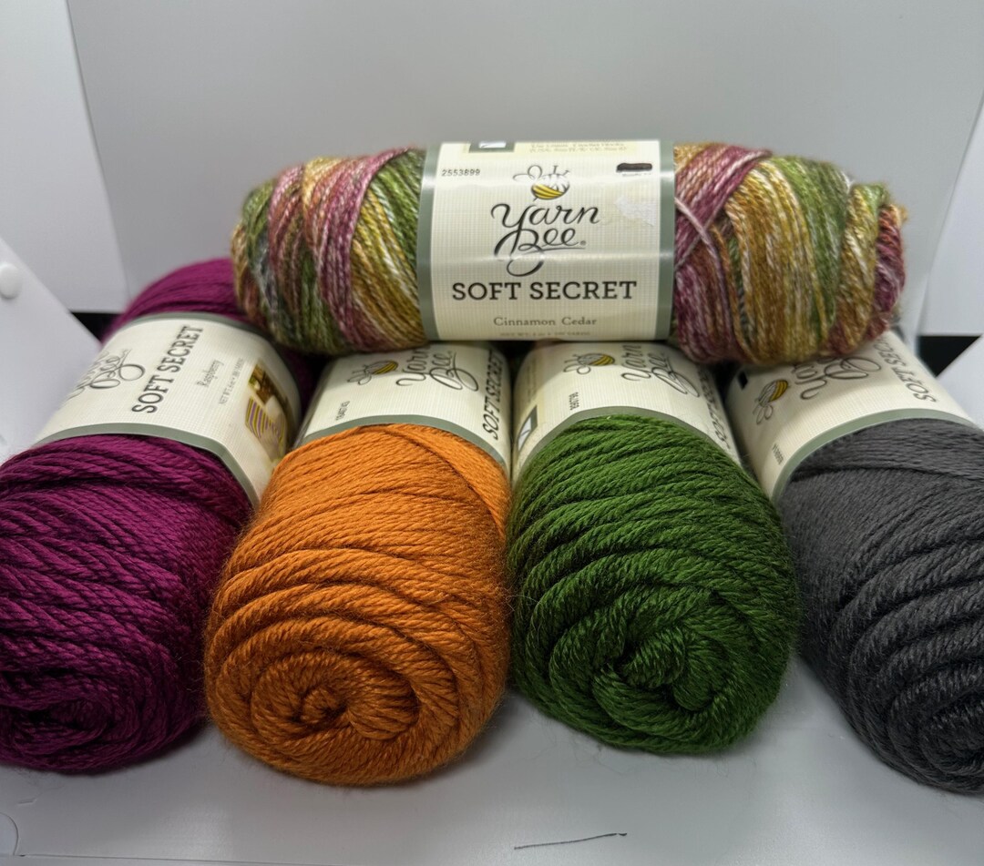 Yarn Bee Soft Secret Yarn: 300 Yard Acrylic, Medium Weight 4 - Etsy