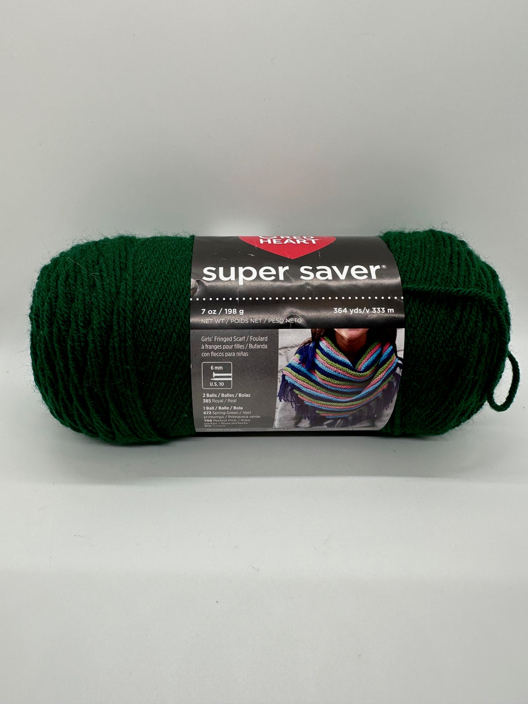 Red Heart Yarn in Hunter Green, Red Heart Super Saver in Green - Etsy