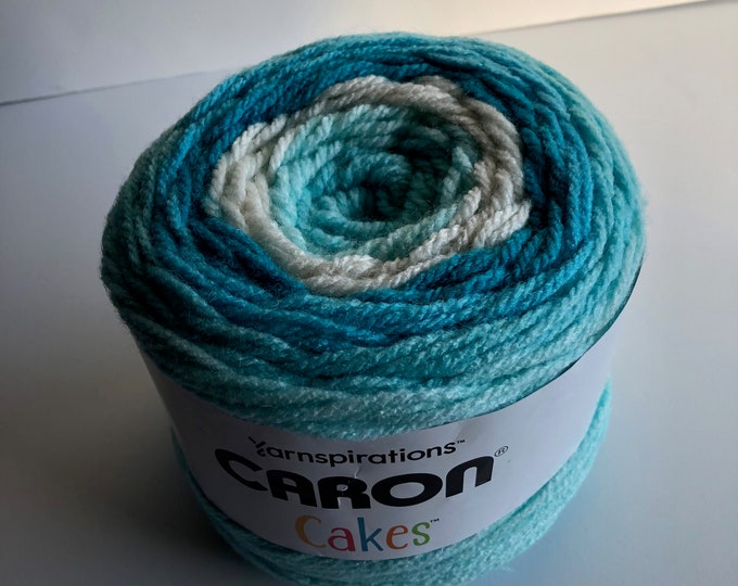 Caron Cakes Yarn in Faerie Cake Color, Shades of Blue and Cream - Etsy