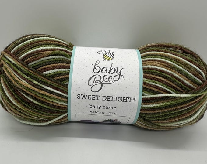 Baby Bee Sweet Delight Yarn in Baby Camo Color, Variegated Sweet ...