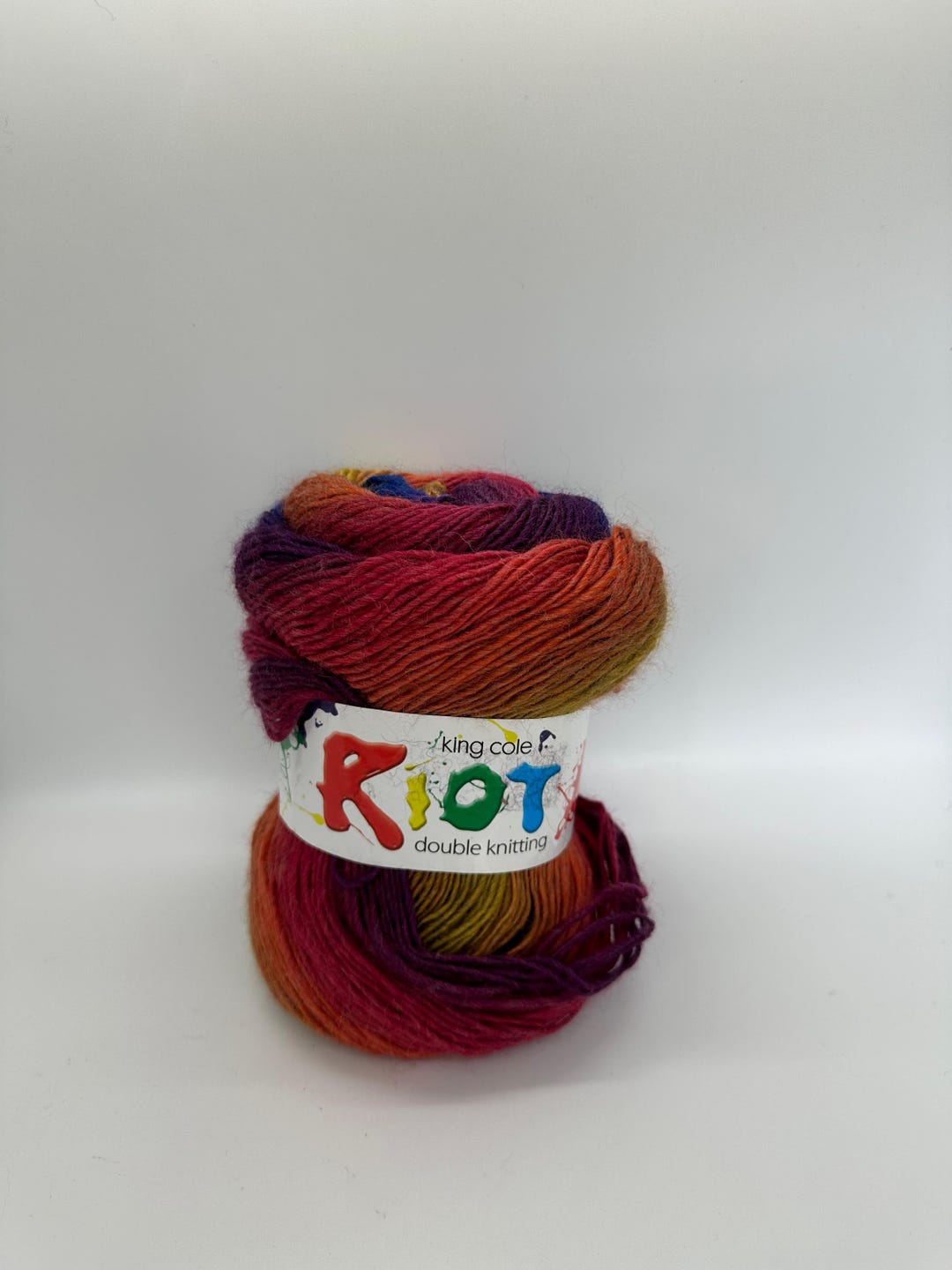 King Cole Yarn Riot Double Knitting in Rainbow Color, Multicolor ...