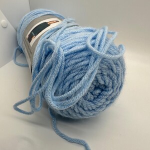I Love This Yarn in Soft Blue Color, Soft Blue Yarn, Light Blue Acrylic ...