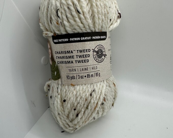 Charisma Tweed Yarn in Cream Color, off White Yarn - Etsy