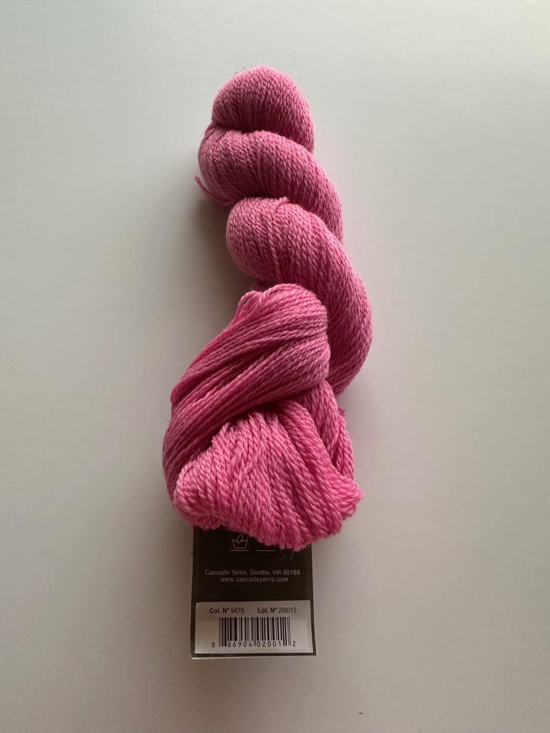 Cascade Yarn, Cascade 220, Fingering in Cotton Candy, Color 9478, Pink ...