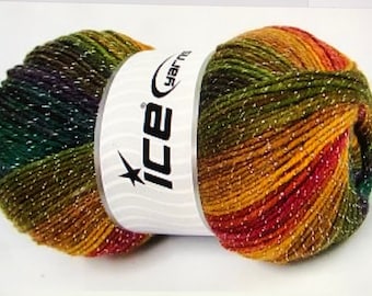 Green Gold Variegated Yarn - Etsy