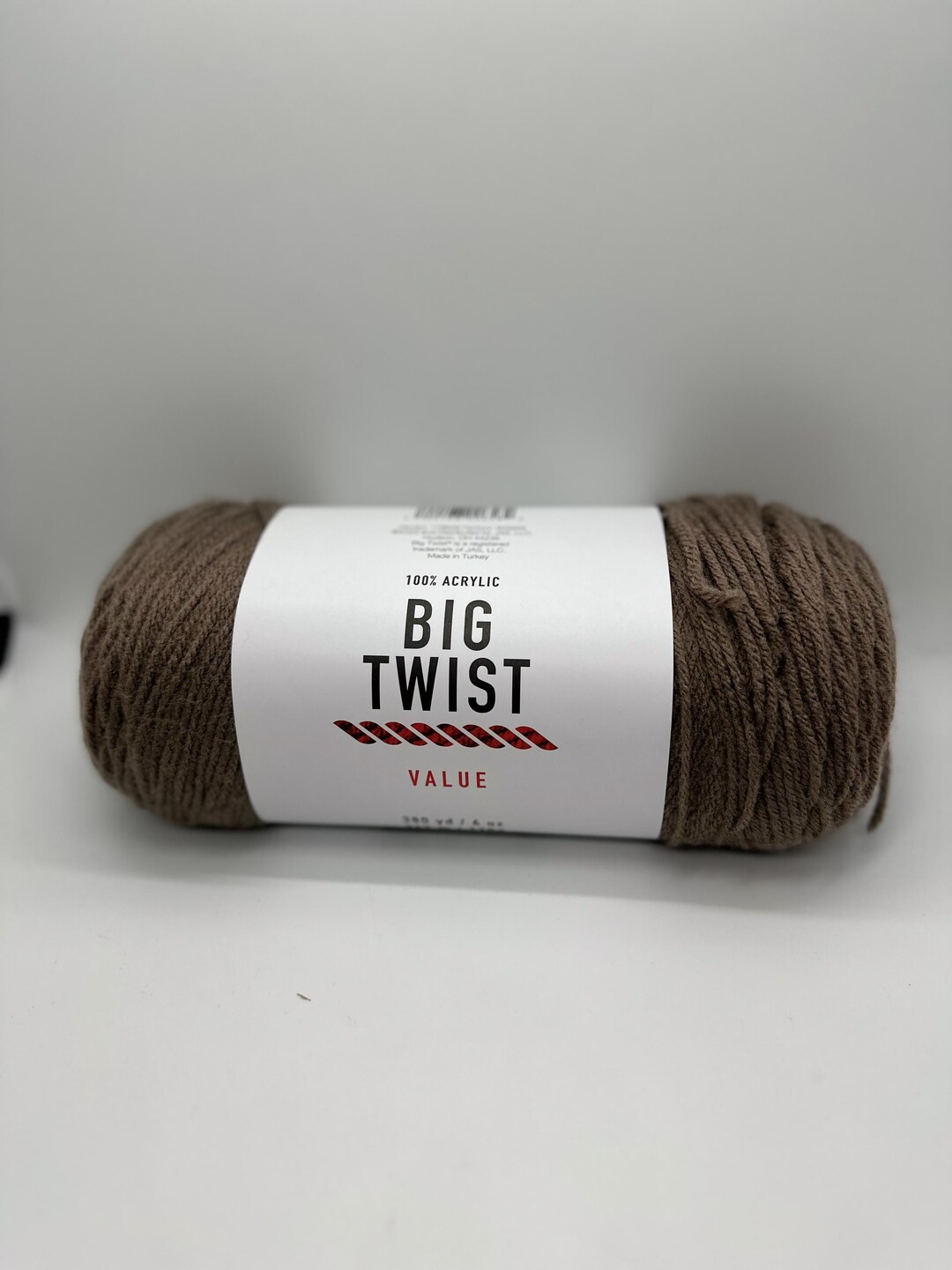 Big Twist Value Yarn in Taupe Color, Taupe Acrylic Yarn, Light Brown ...