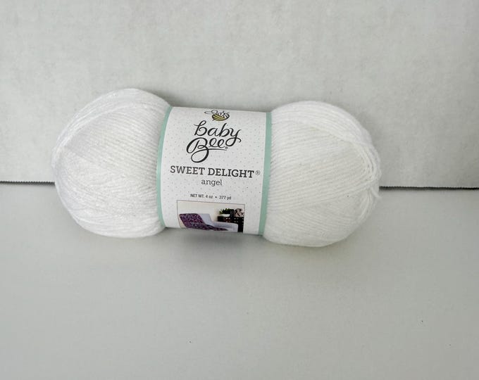 Baby Bee Sweet Delight Yarn in Angel Color, White Sweet Delight Yarn ...