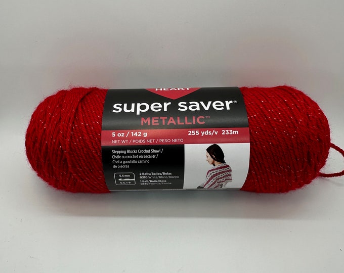 Red Heart Yarn Stripes in Mistletoe Color, Red Heart Super Saver in ...