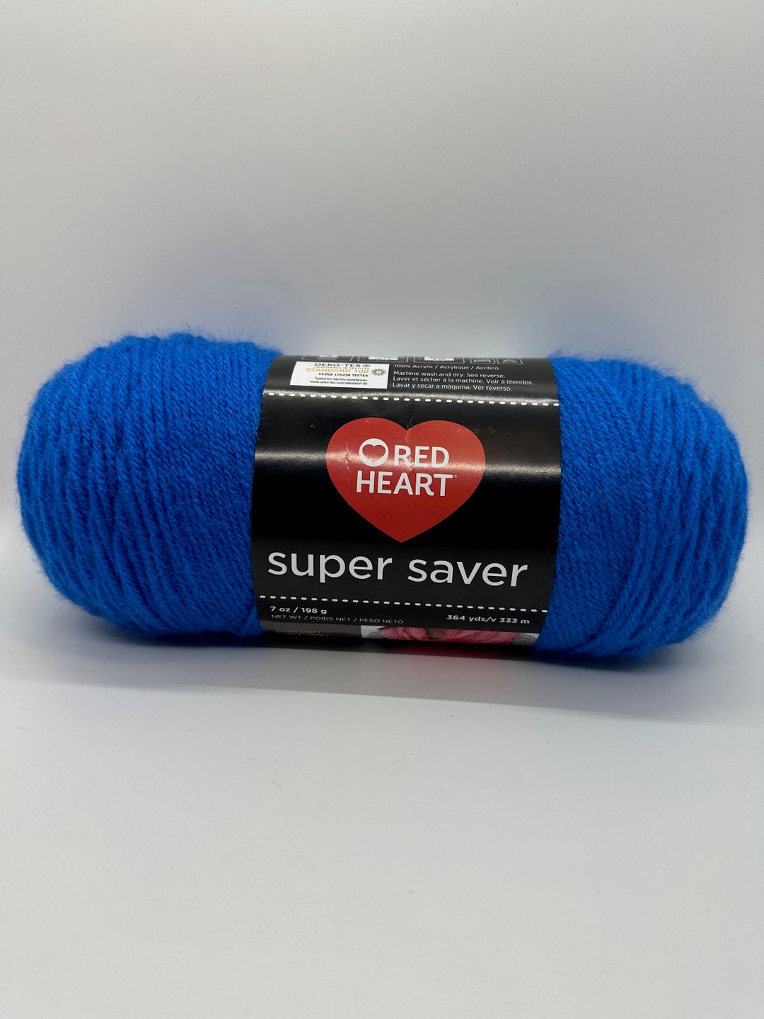 Blue Red Heart Yarn in Blue Color, Blue Yarn - Etsy
