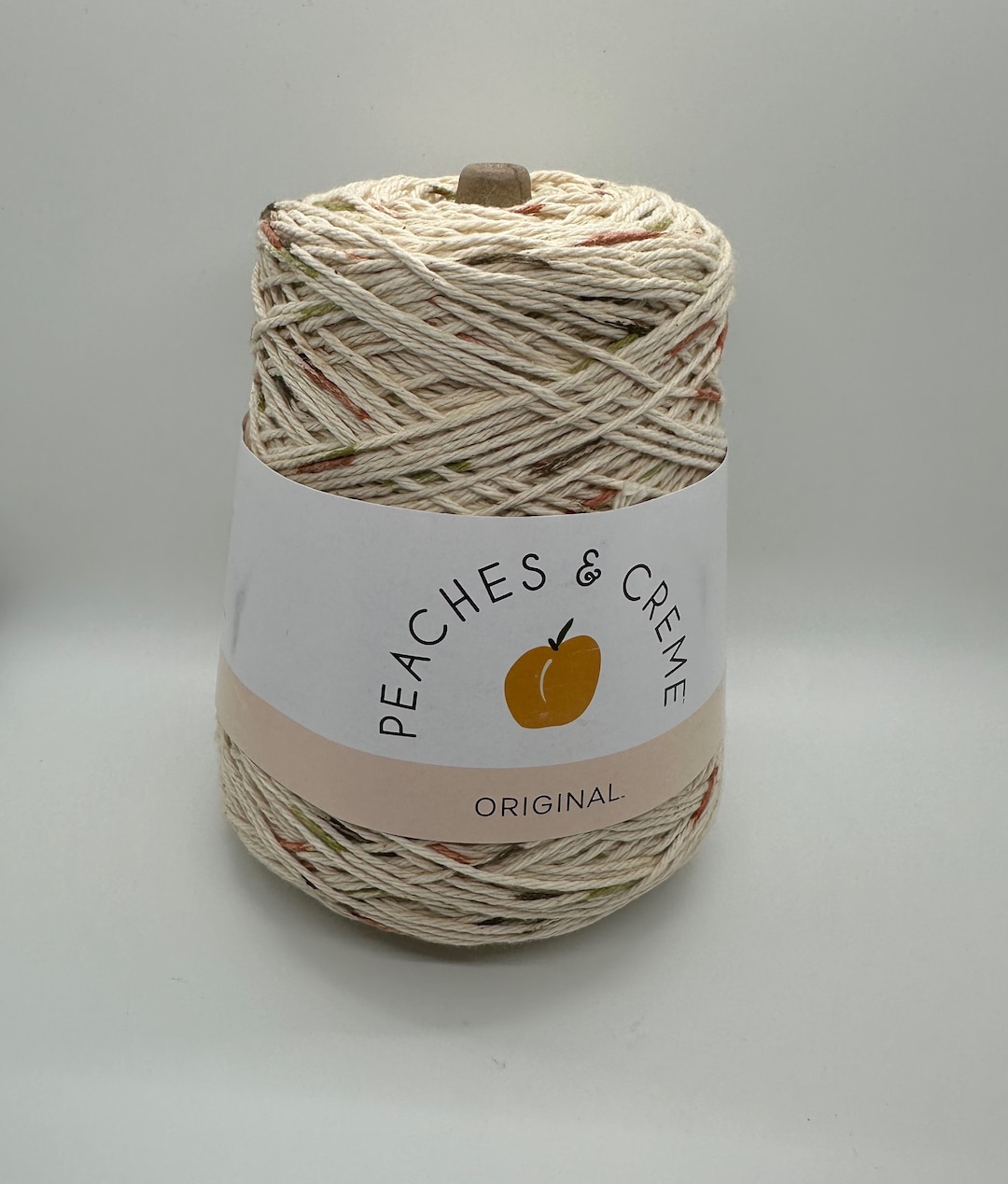 Peaches and Cream Cotton Yarn Cone, in Oasis Color, Shades of Beige ...