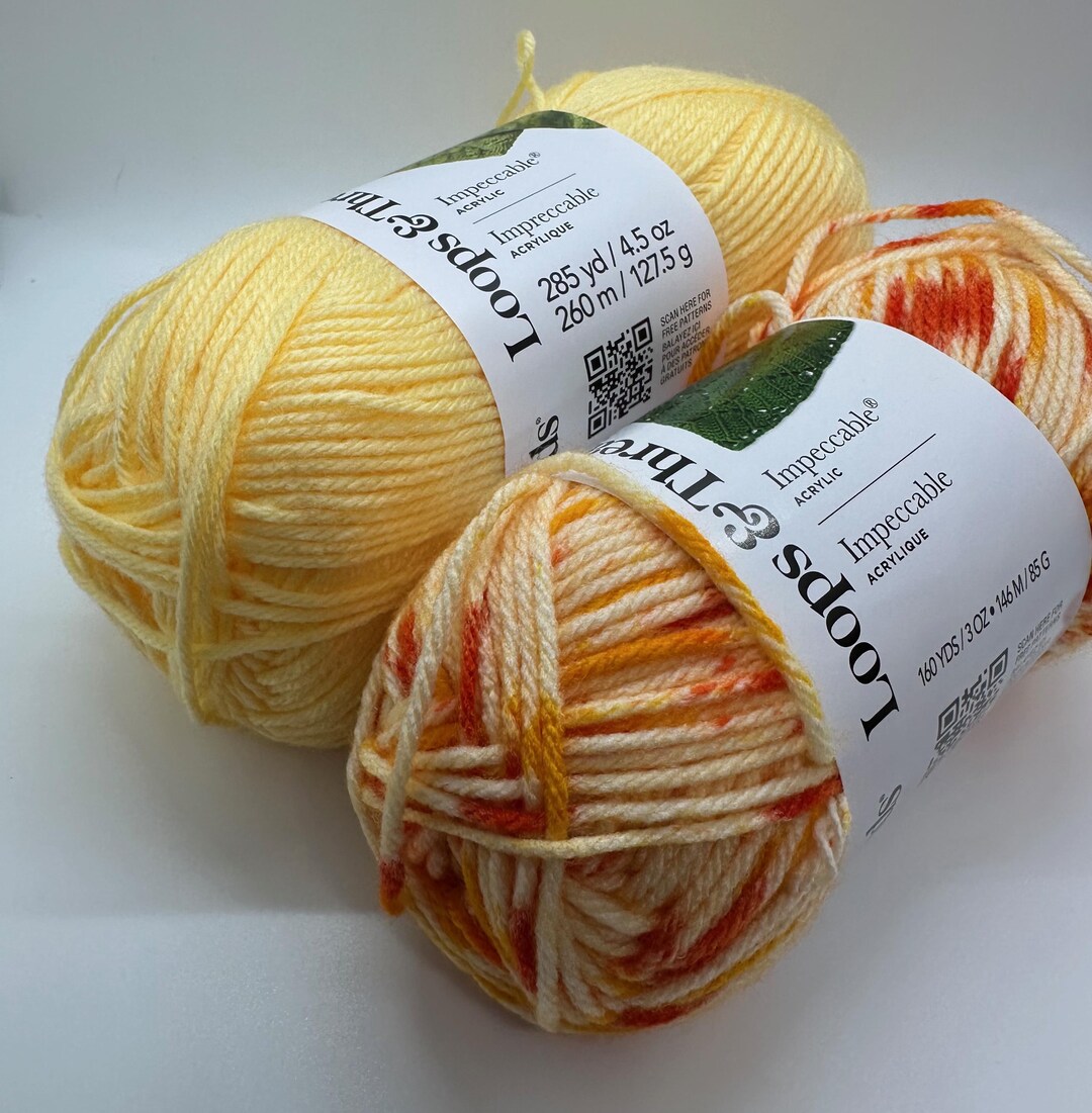 Loops and Threads Impeccable Yarn, 2 Colors to Choose From, 160 Yd - Etsy