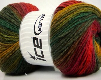 Variegated Green Yarn - Etsy