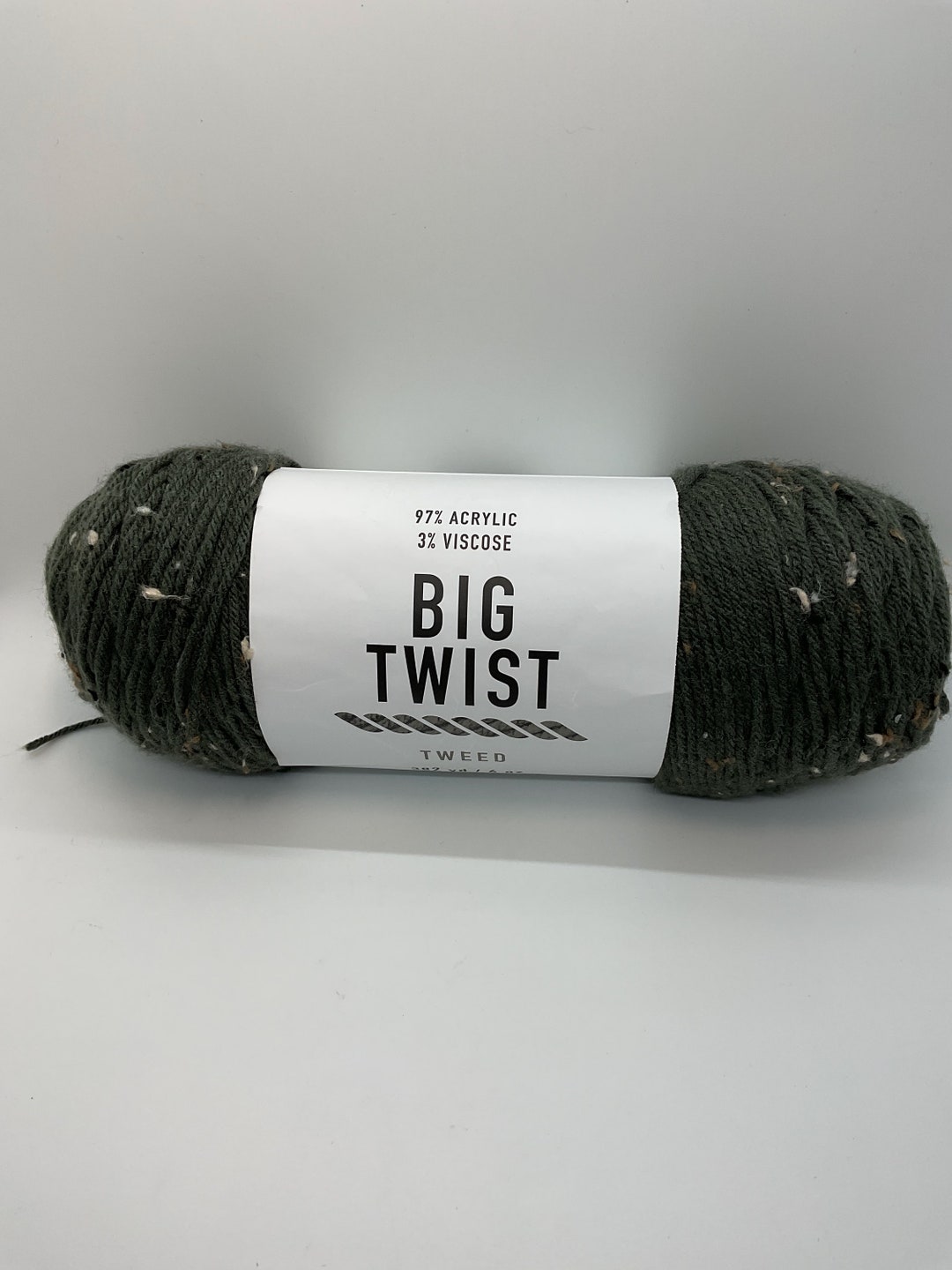 Big Twist Tweed in DK Green, Dark Green Tweed Yarn - Etsy