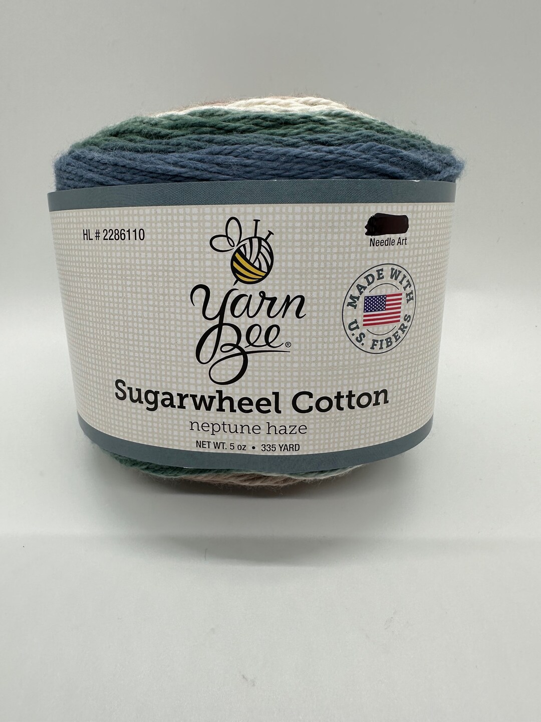 Yarn Bee Sugarwheel Cotton Yarn in Color Neptune Haze, Shades of Pinks ...