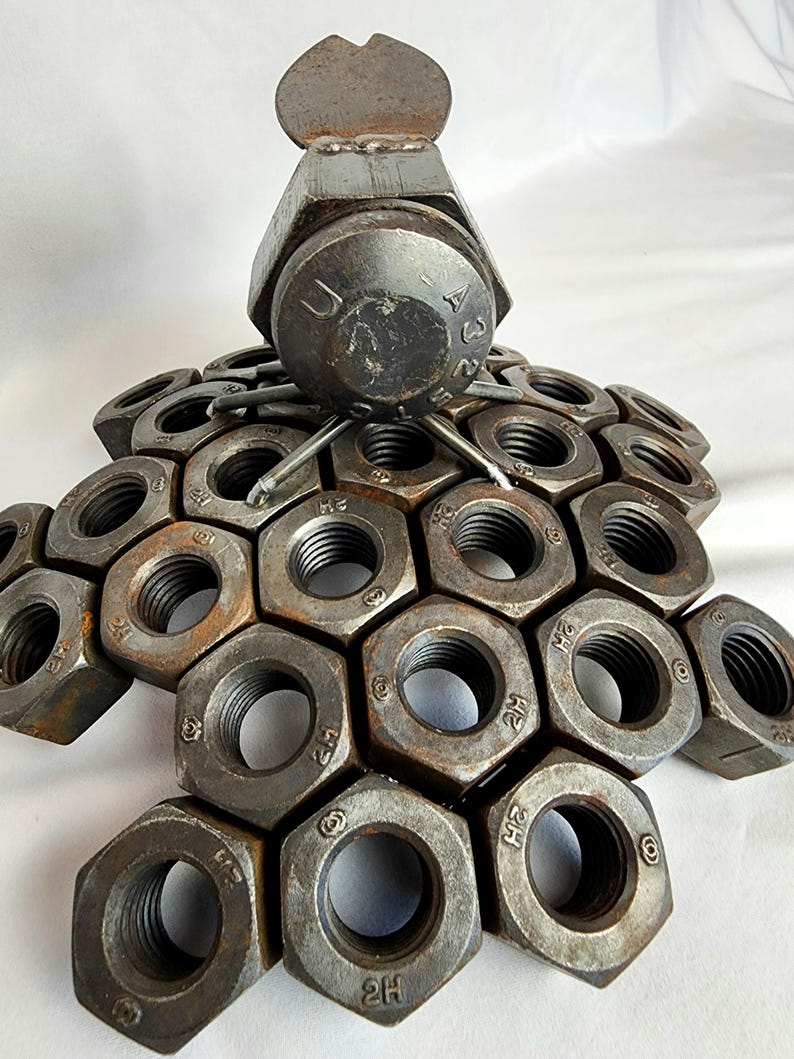 Reclaimed Scrap Metal Rustic Large Industrial Drill Bit & Bolt Bee on ...