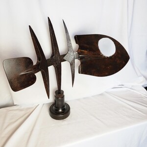 Reclaimed Pick Ax Scrap Metal Fish Skeleton Table Sculpture Weld Art - Etsy