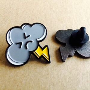 Lightning Revolt Enamel Pin - Etsy