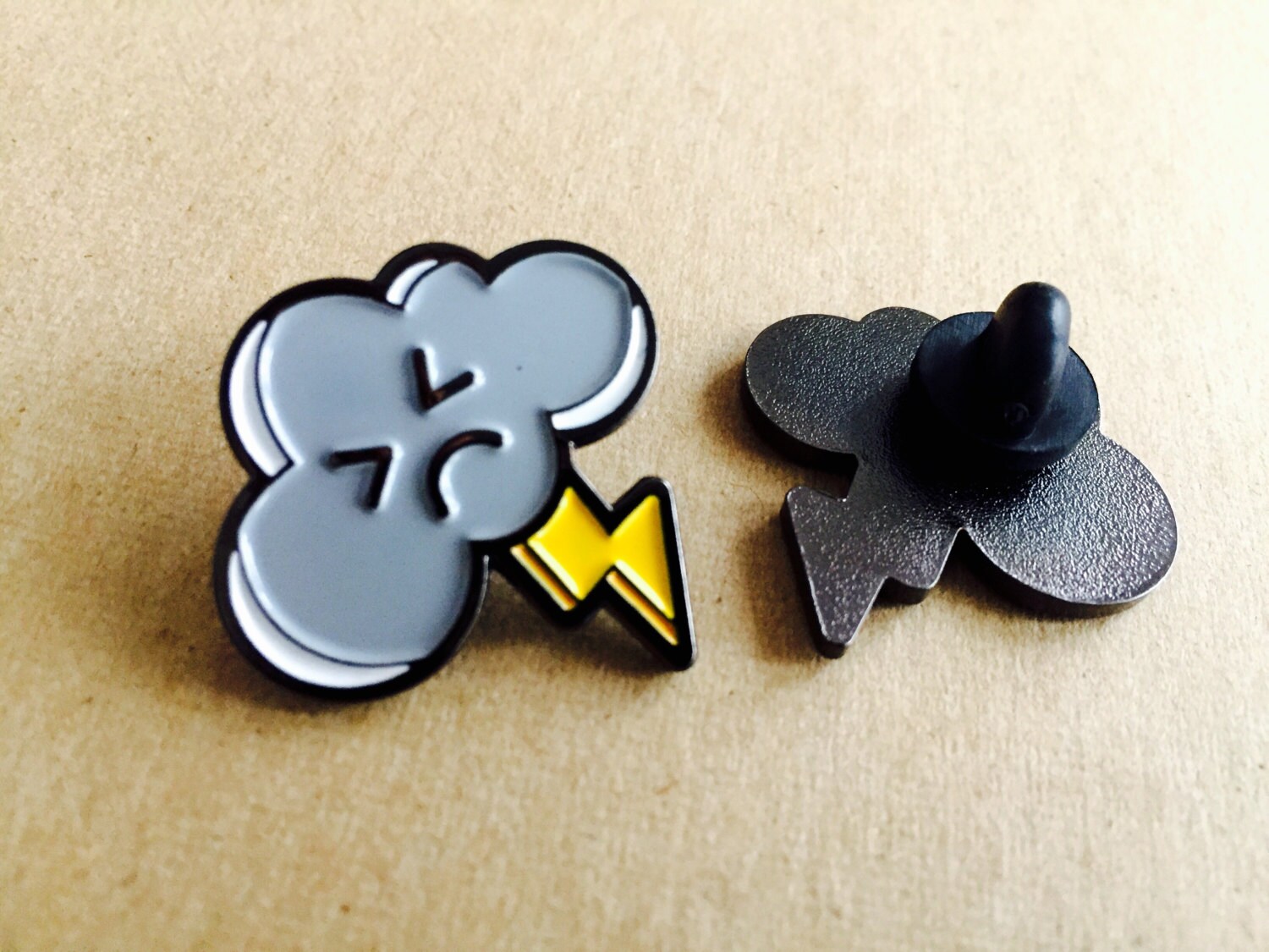 Lightning Revolt Enamel Pin - Etsy