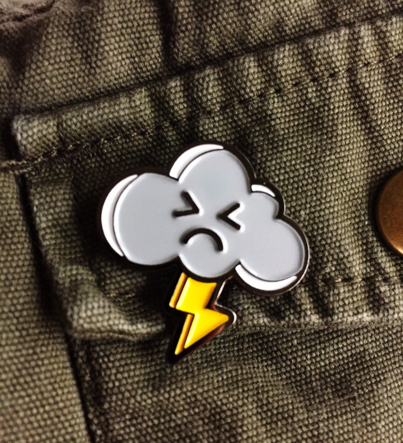 Lightning Revolt Enamel Pin - Etsy
