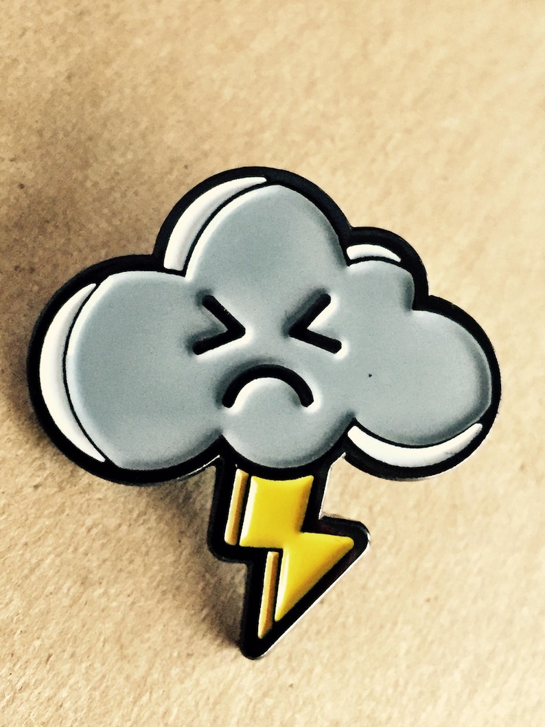 Lightning Revolt Enamel Pin - Etsy