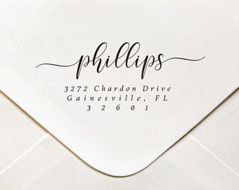 Custom Address Stamp Premium Self-inking or Rubber Return - Etsy