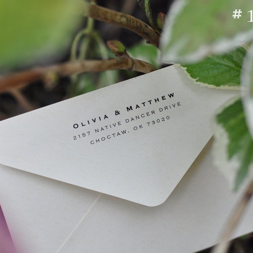 Custom Evergreens Return Address Stamp Wood Mounted Rubber - Etsy