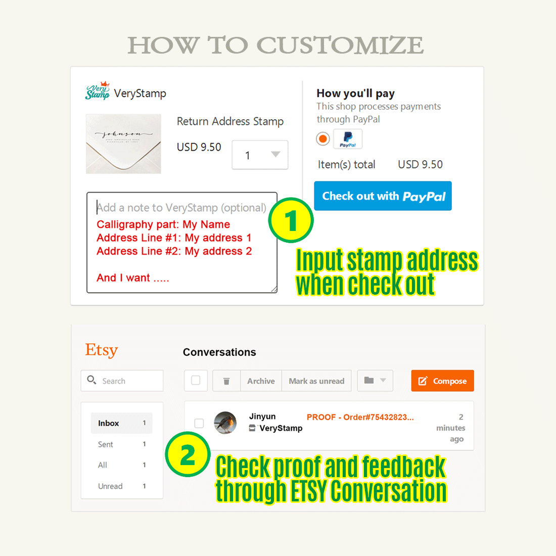 Address Stamp Return Address Stamp Custom Stamp Self Inking - Etsy