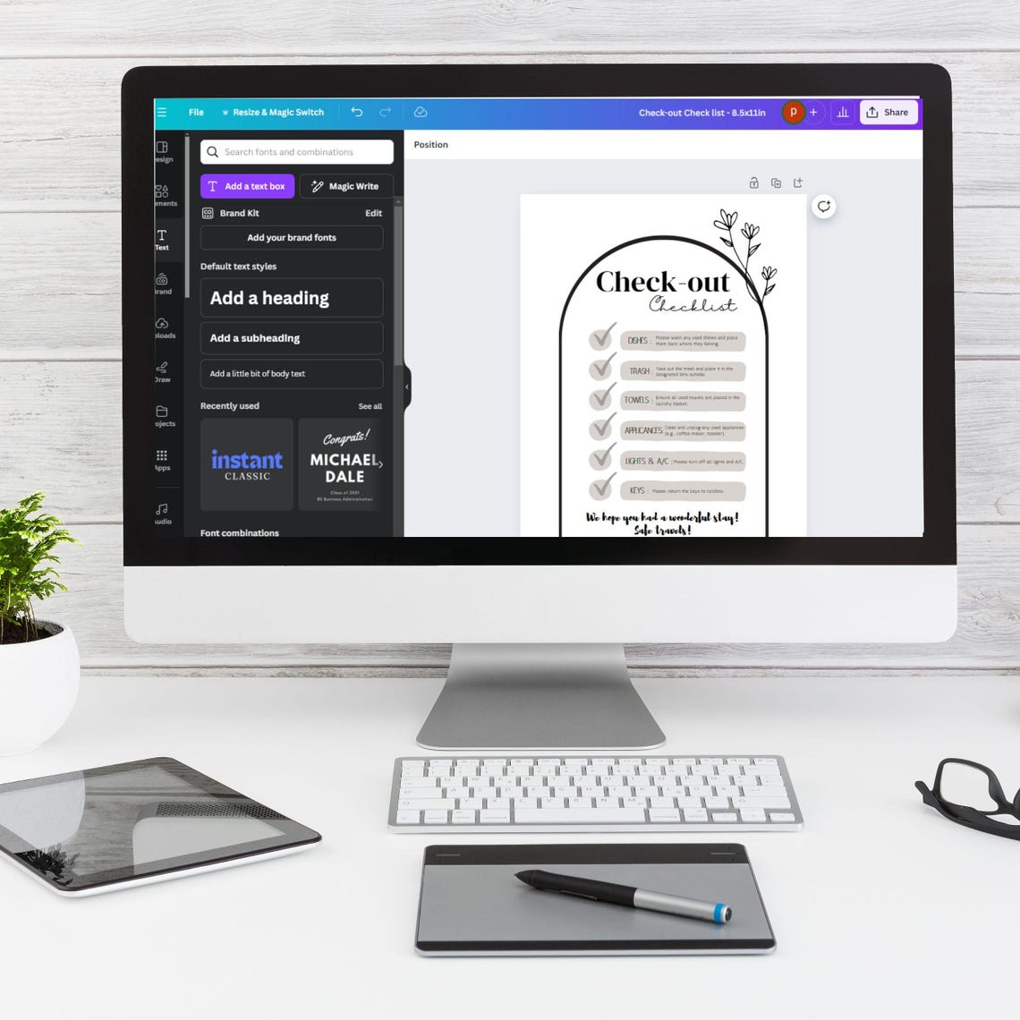 Airbnb Check-out Checklist Template | Printable Guest Departure ...
