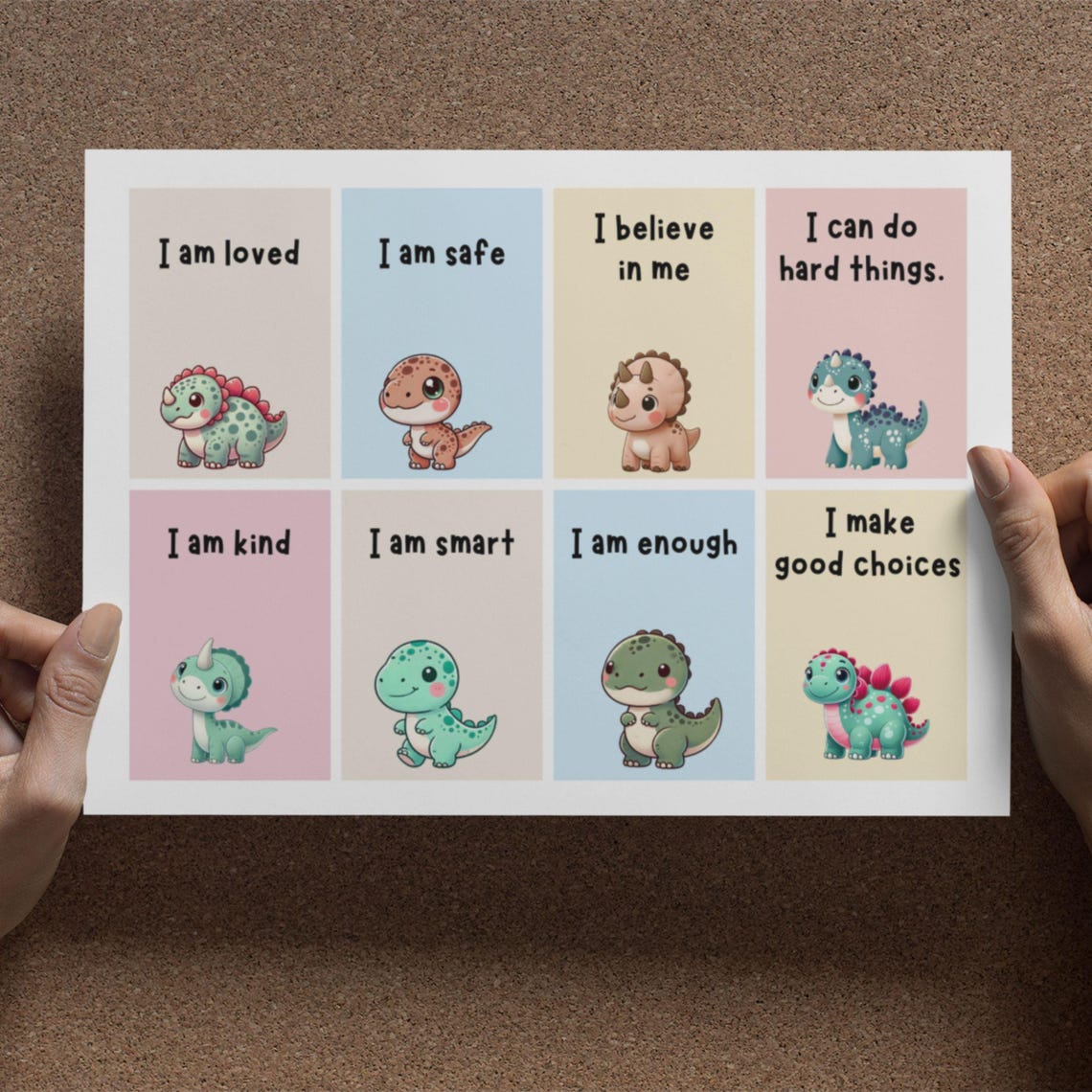 Dinosaur Affirmation Cards for Kids: Printable Lunchbox Notes (PDF ...