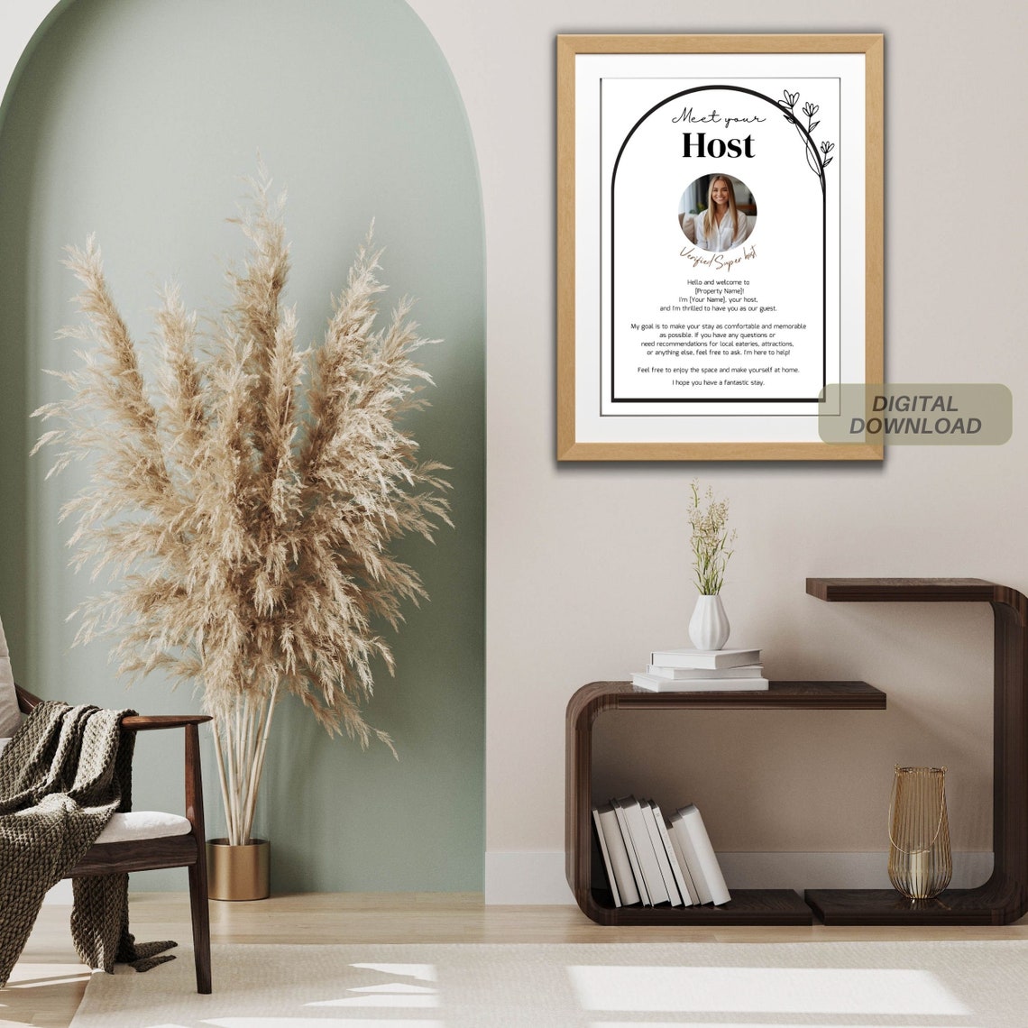 Meet Your Host Airbnb Sign Template, Meet Your Host Sign, Editable ...