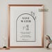 Save Water Sign Template | Editable & Printable | Eco-friendly Airbnb ...