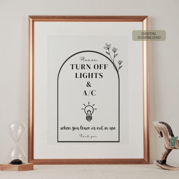 Turn off Ac Sign - Etsy