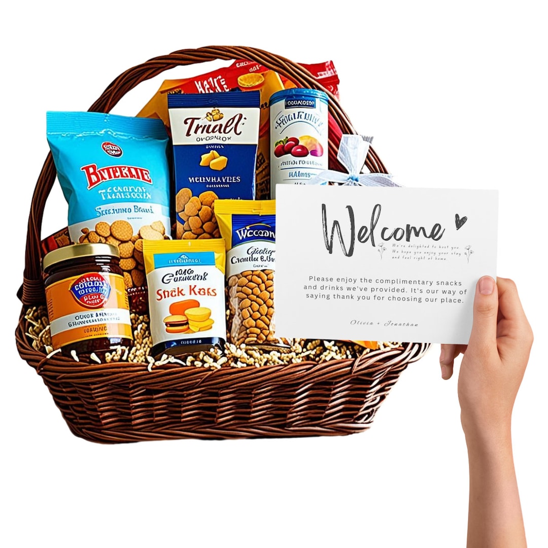 Airbnb Welcome Basket Card | Printable Guest Welcome Card ...