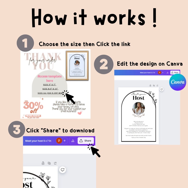 Meet Your Host Airbnb Sign Template, Meet Your Host Sign, Editable ...