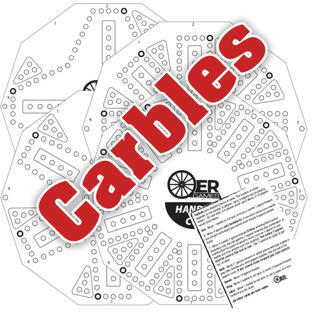 22in Carbles, Multiplayer Interchangeable Pattern 4, 6, 8, 10 Players ...