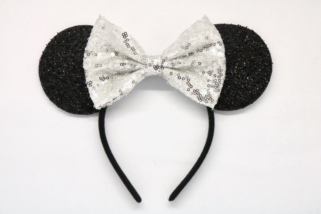 Silver Sequin Mouse Ears, Cosplay Headband - Etsy