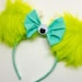 Disney Ears Sully Mouse Ears Mike Mouse Ears Monster Inc - Etsy