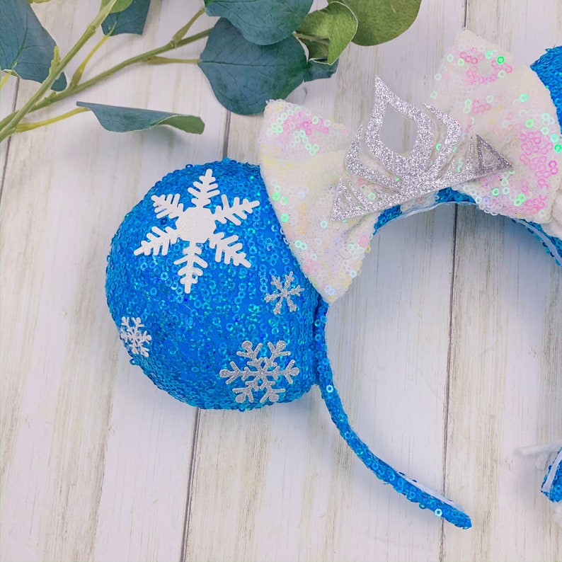 Frozen Inspired Elsa Mickey Mouse Ears - Etsy