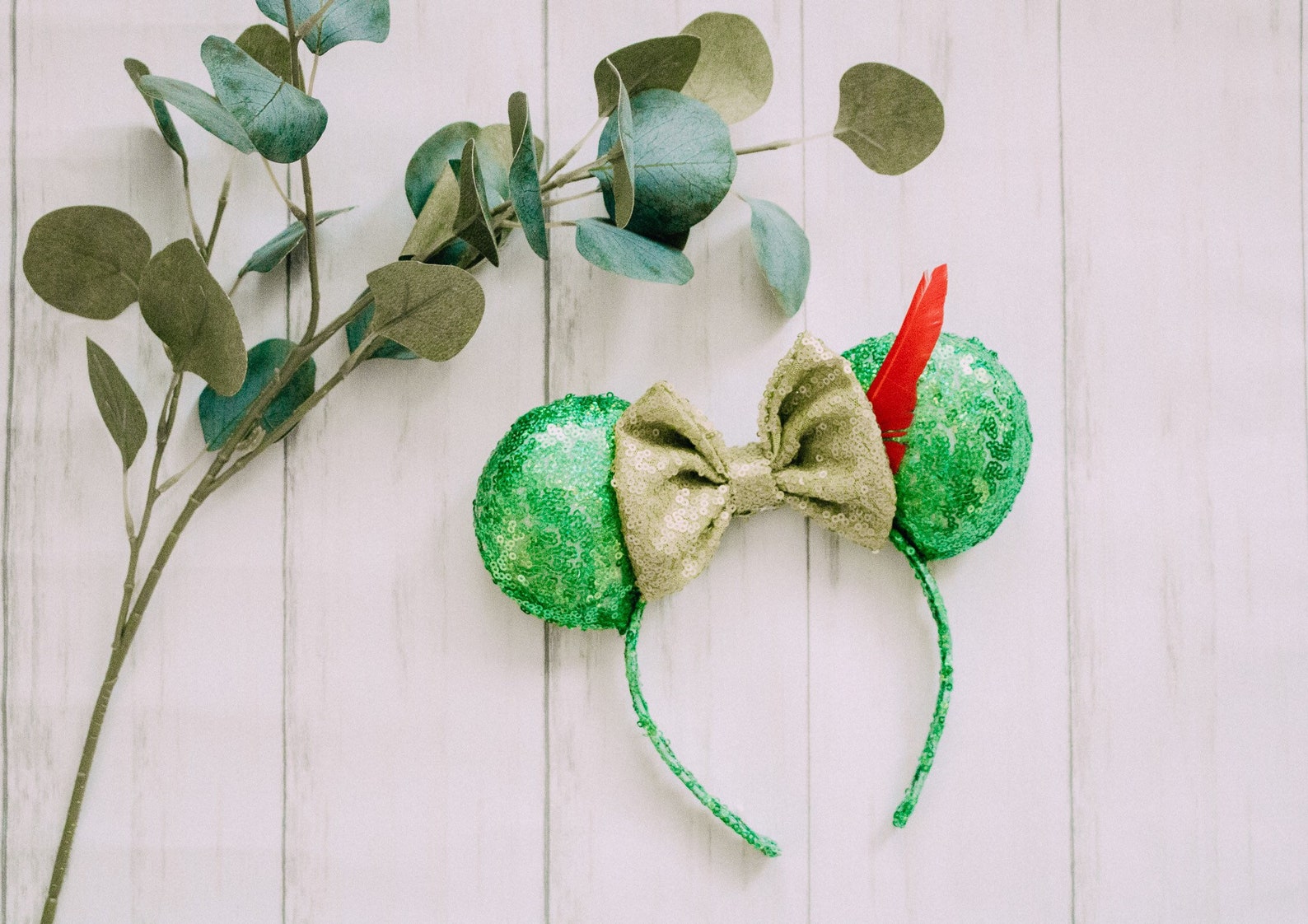 Peter Pan Sequin Mouse Ears, Neverland Disney Headband - Etsy