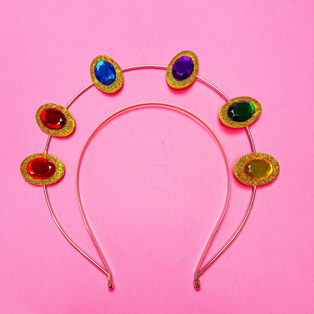 Infinity Guantlet Thanos Inspired Halo Gem Mickey Mouse Crown Headband ...