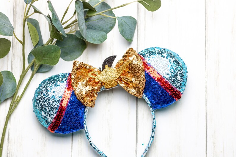 Genie Inspired Aladdin Mickey Mouse Ears - Etsy